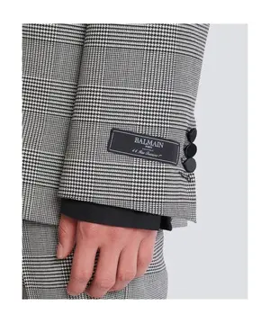 Balmain Prince Of Wales 2-buttons Blazer