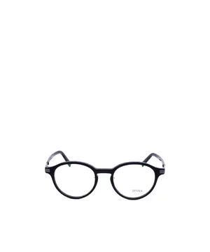 Zegna Round Frame Eyeglasses - White