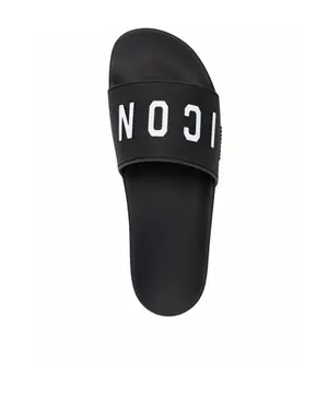 Dsquared2 3d Logo Lettering Slip-on Slides