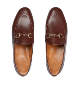 Gucci Jordaan Horsebit Loafers - Dark Brown