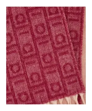FERRAGAMO Letter Pattern Scarf - Pink