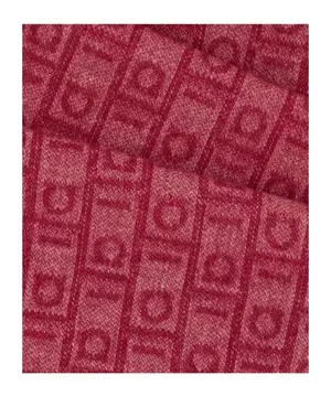FERRAGAMO Letter Pattern Scarf - Pink