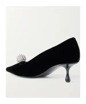 JIMMY CHOO Pointed Toe Embellished High Heel Pumps