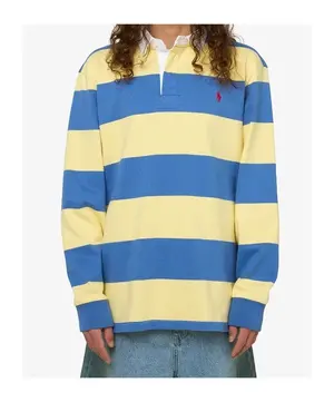 Polo Ralph Lauren Striped Rugby Sweater - Blue