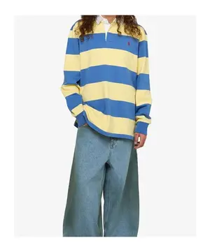 Polo Ralph Lauren Striped Rugby Sweater - Blue