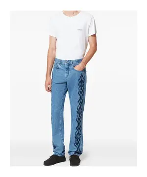 Isabel Marant Étoile Lewys Jeans With Printed Detailing - Blue
