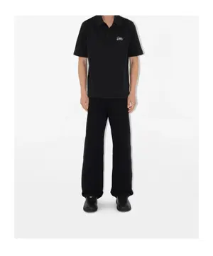 Burberry Logo-patch Short Sleeved Polo Shirt