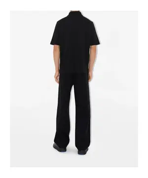 Burberry Logo-patch Short Sleeved Polo Shirt
