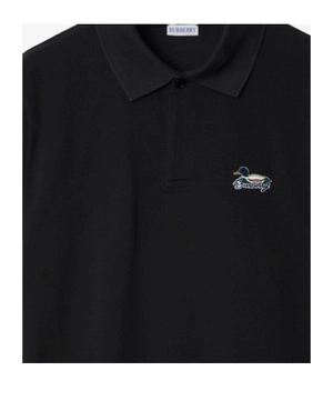 Burberry Logo-patch Short Sleeved Polo Shirt