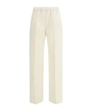 Fabiana Filippi Elasticated Waist Trousers - White