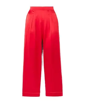 ERES Mondain Silk Satin Pajama Trousers - Red