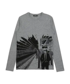 Karl Lagerfeld Printed T-shirt - Gray