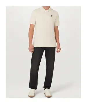 Belstaff Logo Polo Shirt - Silver Birch