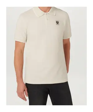 Belstaff Logo Polo Shirt - Silver Birch