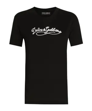 Dolce & Gabbana Embroidered Logo Crewneck T-shirt