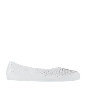 ANCIENT GREEK SANDALS Round Toe Ballet Flats - White