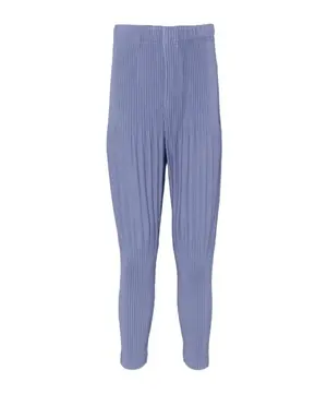 Issey Miyake Pleated Tapered Ankle Length Trousers