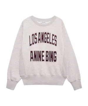 ANINE BING Harry Logo Sweatshirt - Grey