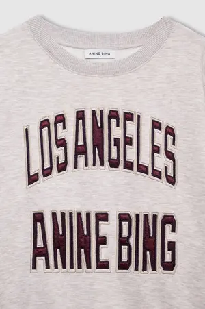 ANINE BING Harry Logo Sweatshirt - Grey