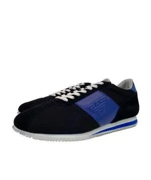Men's Emporio Armani Blue Sneakers