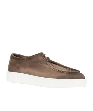 DOUCAL'S Moccasin-style Lace-up Sneakers