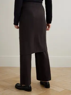 LISA YANG Double Layered Pants With Button Detail