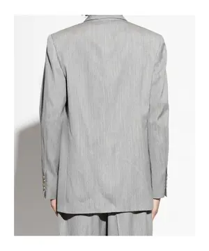 Amiri Double Breasted Long Sleeved Blazer - Grey