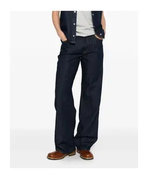 7 For All Mankind Stovepipe Jeans - Black