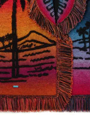 Alanui Sunset Stories Cardigan - Red