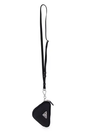 Prada Re-nylon Triangle Pouch Keyring