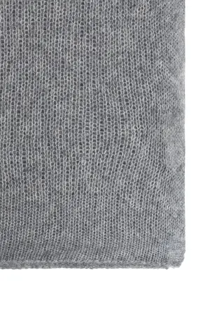 LISA YANG Ribbed Scarf - Gray