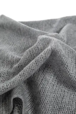 LISA YANG Ribbed Scarf - Gray