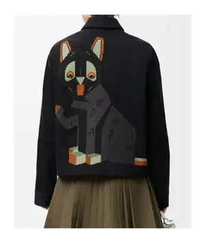 Loewe Embroidered Cat Jacket
