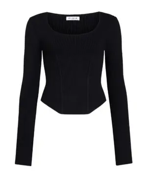 Alaia Ribbed Blouses