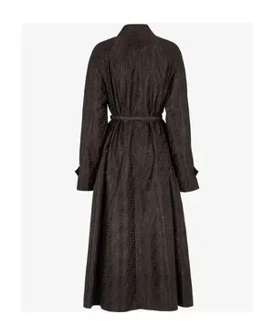 Fendi Ff Jacquard Belted Coat