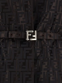 Fendi Ff Jacquard Belted Coat