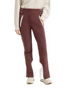 Brunello Cucinelli Belted Trousers With Zip Pockets - Amaranth