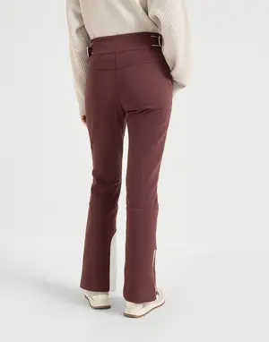 Brunello Cucinelli Belted Trousers With Zip Pockets - Amaranth
