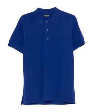 TOM FORD Button-down Short-sleeved Polo Shirt - No