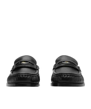Burberry Cadet Gathered Leather Mules