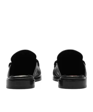 Burberry Cadet Gathered Leather Mules