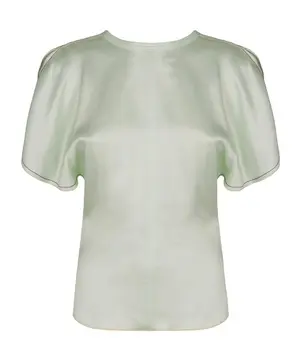 Victoria Beckham Draped Short-sleeve Top