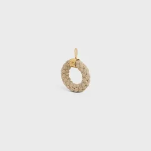 Celine Separables Rope Pendant In Cotton And Brass With Gold Finish