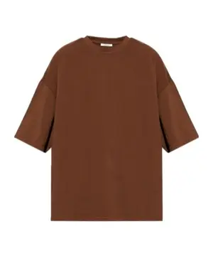 ENTIRE STUDIOS Oversized Crew Neck T-shirt - Brown