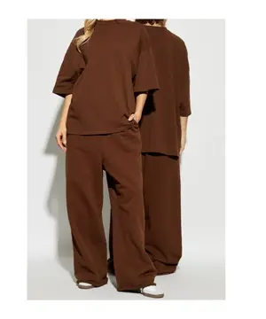 ENTIRE STUDIOS Oversized Crew Neck T-shirt - Brown