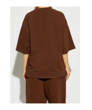 ENTIRE STUDIOS Oversized Crew Neck T-shirt - Brown