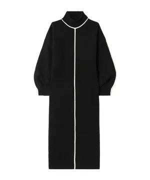 Staud Apres Knitted Turtleneck Dress