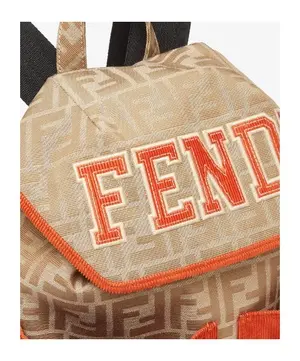 Fendi Ff Logo Backpack