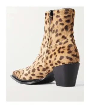 JIMMY CHOO Leopard Print Ankle Boots