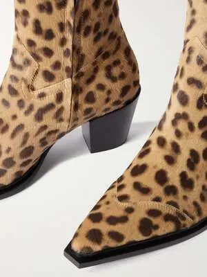 JIMMY CHOO Leopard Print Ankle Boots